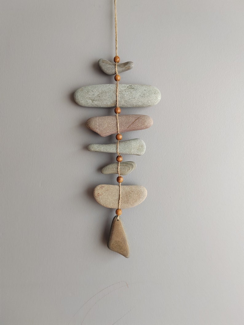 Pebble Wall Art, Large Rock Wall Hanging, 18-40 Cm Beach Stone Wall ...