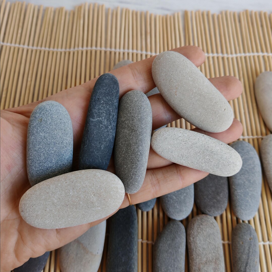 Long Thin Beach Pebbles: 20 DIY Craft Stones (5-7 Cm) (1.9-2.7 Inch) - Etsy