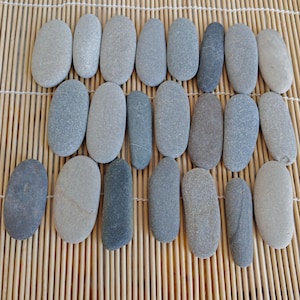 Long Thin Beach Pebbles: 20 DIY Craft Stones (5-7 Cm) (1.9-2.7 Inch) - Etsy