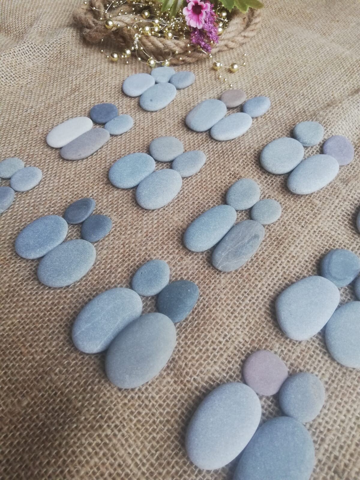 People Sea Pebble Stones, Human Stones, Round and Oval Head Body Sea ...