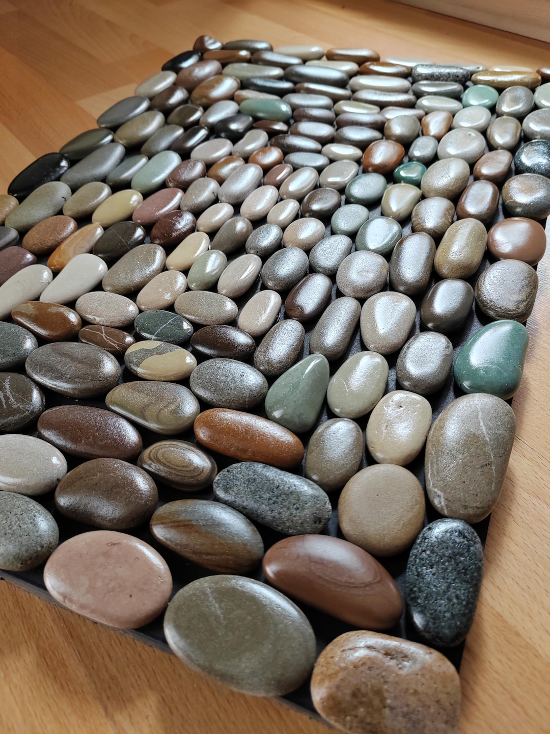 35-65 Cm, (14-25 Inch), Beach Stone Mat Beach Stone Mat, Stone Mat ...