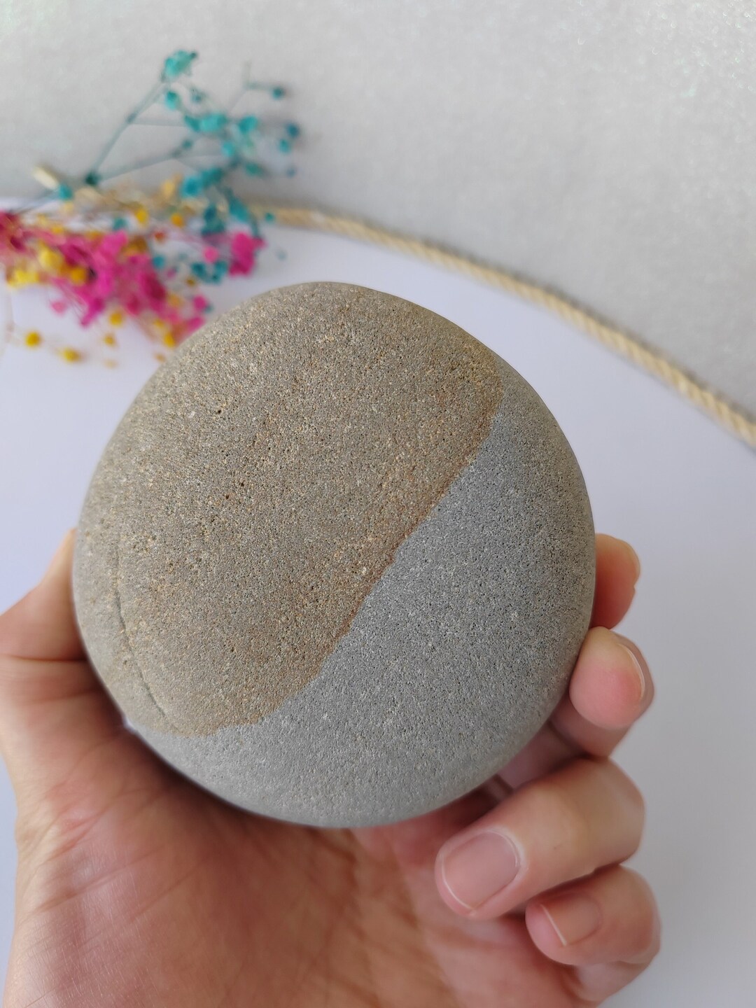Round Sea Stone, 10 Cm Beach Pebbles, Aquarium, Zen, Mandala - Etsy
