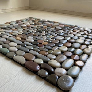 50-60 Cm Beach Stone Mat Beach Stone Mat, Stone Mat, Natural Carpet ...