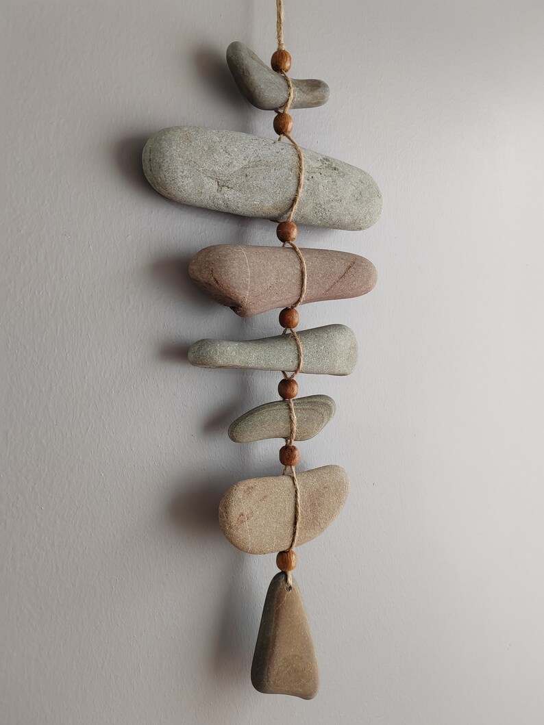 Pebble Wall Art, Large Rock Wall Hanging, 18-40 Cm Beach Stone Wall ...
