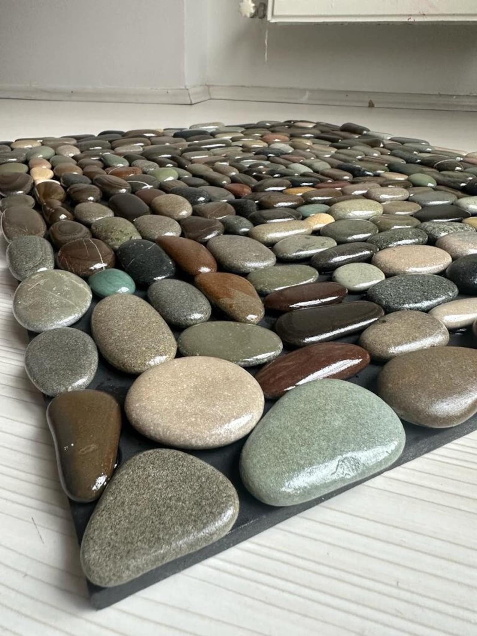 50-60 Cm Beach Stone Mat Beach Stone Mat Stone Mat Natural - Etsy