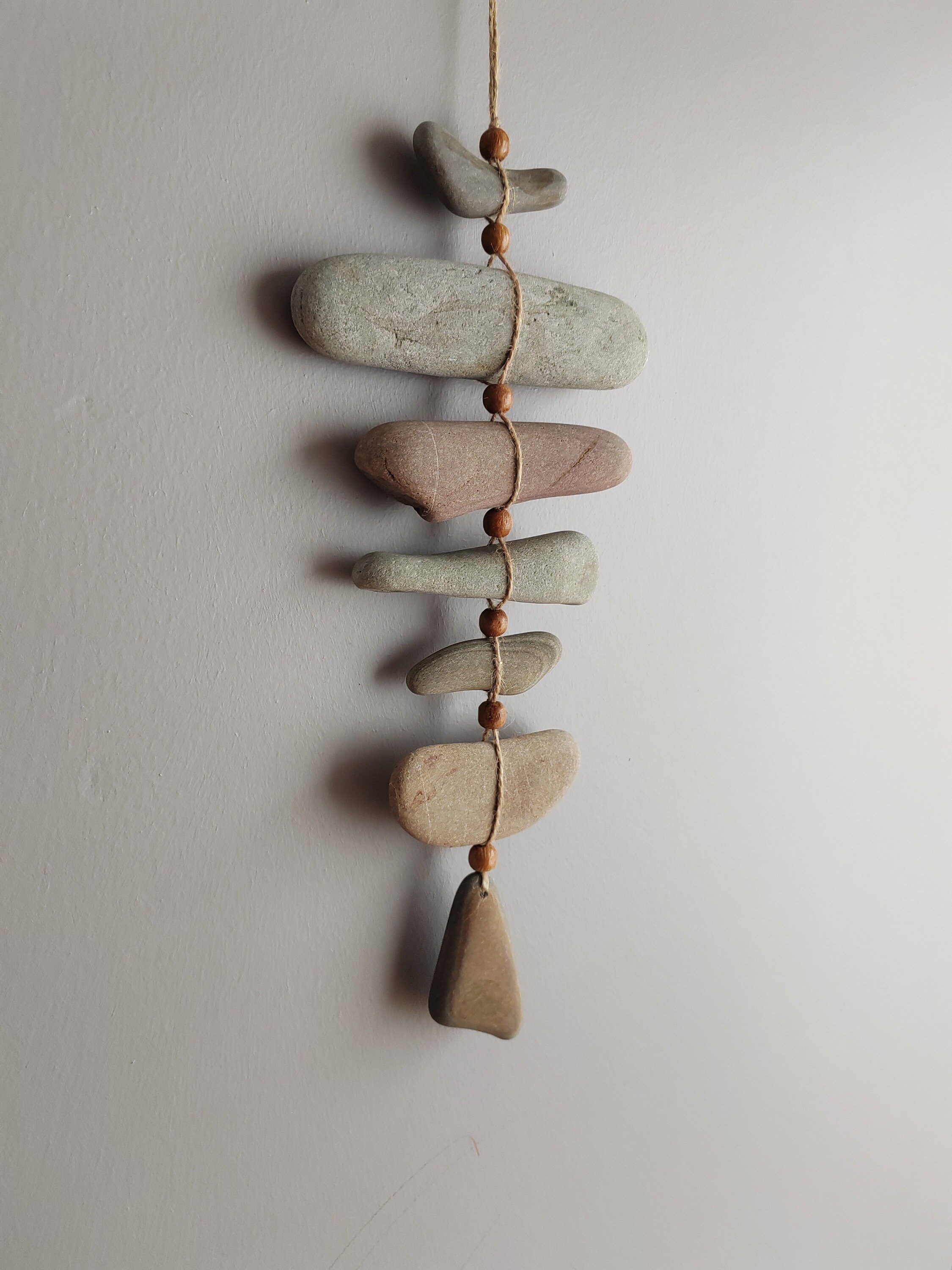 Pebble Wall Art, Large Rock Wall Hanging, 18-40 Cm Beach Stone Wall ...