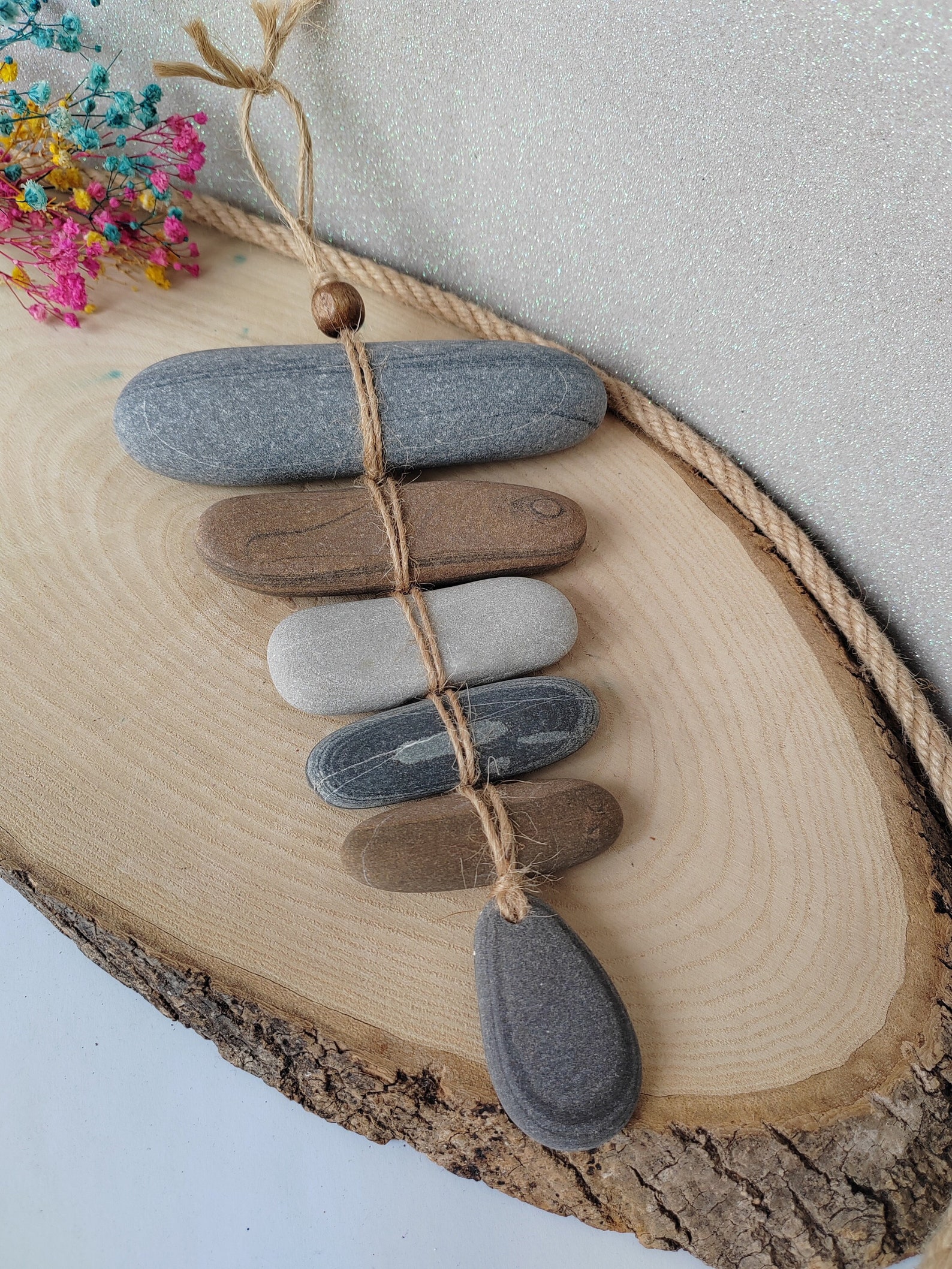 Rock Wall Hanging, 12-20 Cm Beach Stone Wall Decor, Pebble, Rock, Sea ...