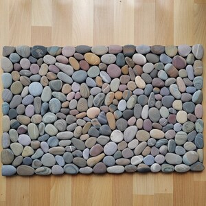 38-60 Cm Beach Stone Mat, Pebble Rug, Foot Massager, Beach Stone Rug ...