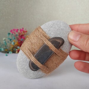 Wrapped Rocks, 10 Cm Beach Decoration Pebble Ornament, Nature Decor ...