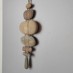 Rock Wall Hanging, Large 17-42 Cmexcept Rope, Beach Stone Wall Decor ...