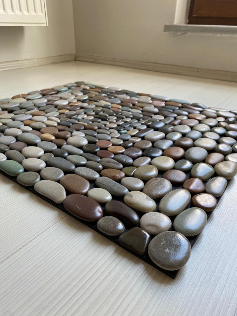 50-60 Cm Beach Stone Mat Beach Stone Mat Stone Mat Natural - Etsy