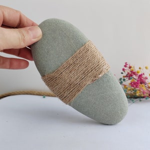 Wrapped Rocks, 8-16 Cm Beach Decoration Pebble Ornament, Natural Home ...