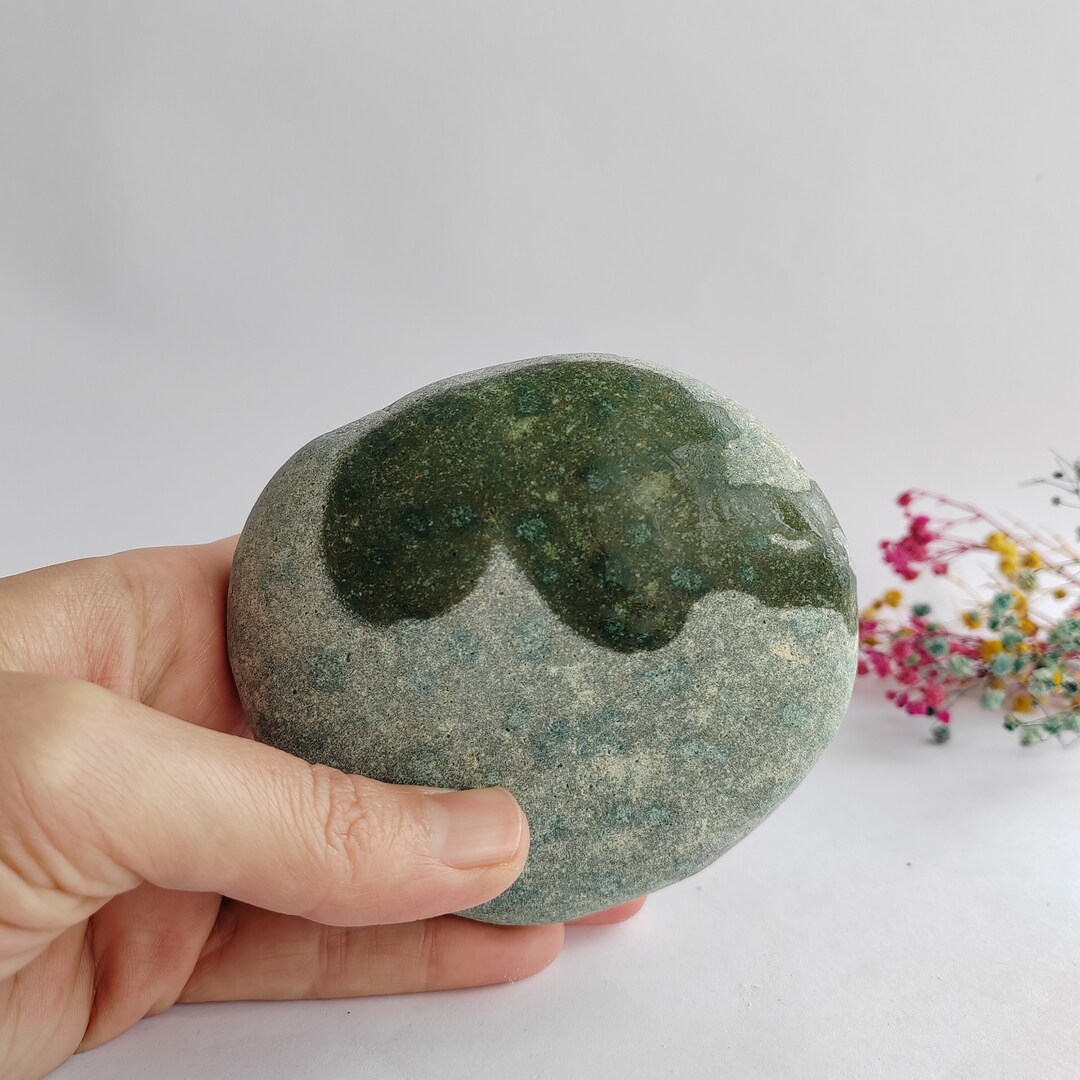 Green Sea Stone, 400 Gr 10 Cm Pebble, Sea Stone, Beach Gravel, Aquarium ...