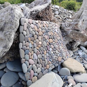 50-80 Cm, (20-31 Inch), Beach Stone Mat, Pebble Rug, Foot Massager ...