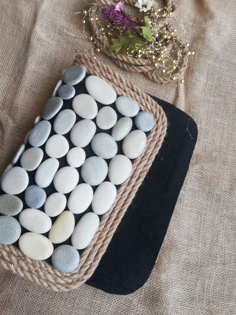 Beach Stone Mat Grounding Foot Massage Spa Massage Stone - Etsy