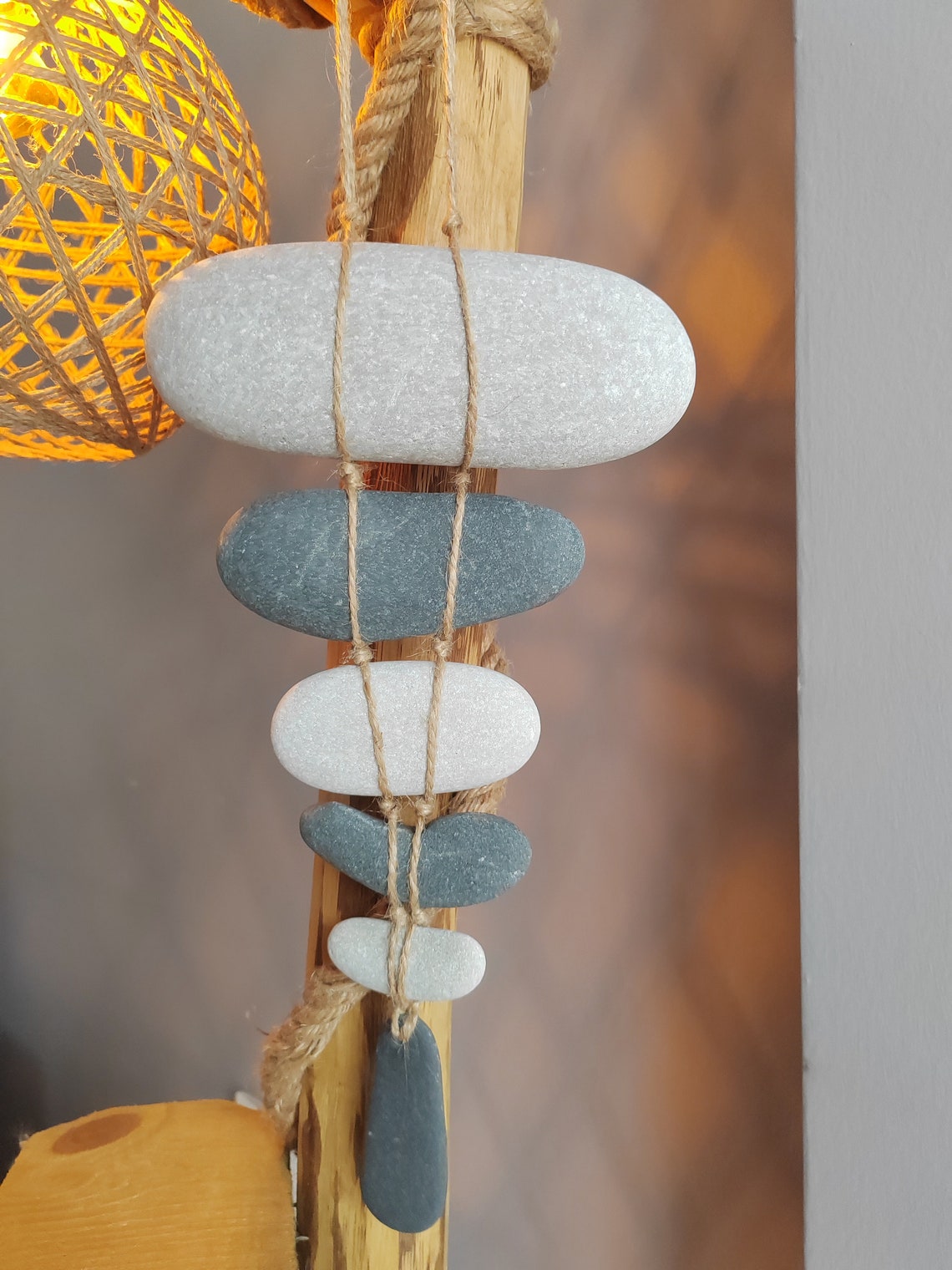 Pebble Wall Art Rock Wall Hanging 16-31 Cm Beach Stone Wall - Etsy