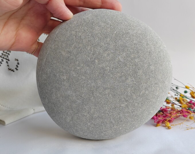 1400 Gr, 13 Cm Large Flattened Oval Painting Stone, Pebble, Sea Stone ...