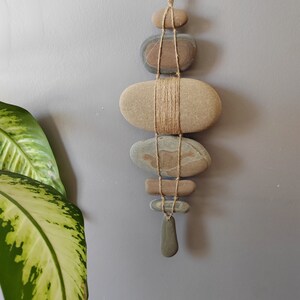 Rock Wall Hanging, Large 17-42 Cmexcept Rope, Beach Stone Wall Decor ...