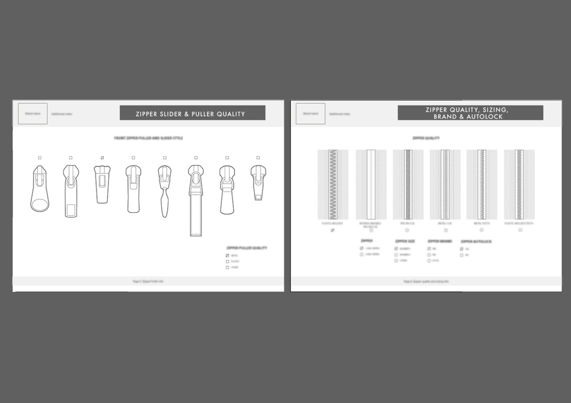 Full Zip Hoodie TECH PACK - Etsy