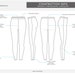 Leggings TECH PACK Illustrator Photoshop Procreate Size Chart Supplier ...