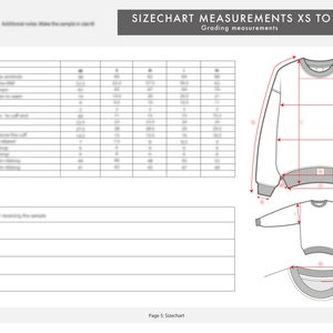 Oversized Sweater TECH PACK Illustrator Photoshop Procreate - Etsy