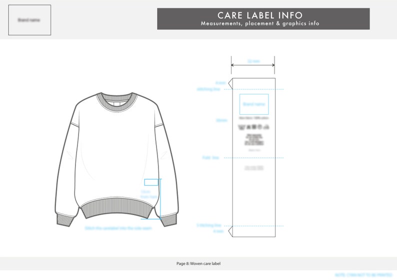 Oversized Sweater TECH PACK Illustrator Photoshop Procreate - Etsy