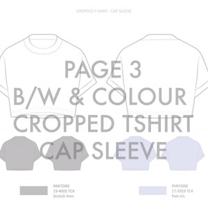 Fashion Flats - Cropped T-shirt Template Pack - Etsy