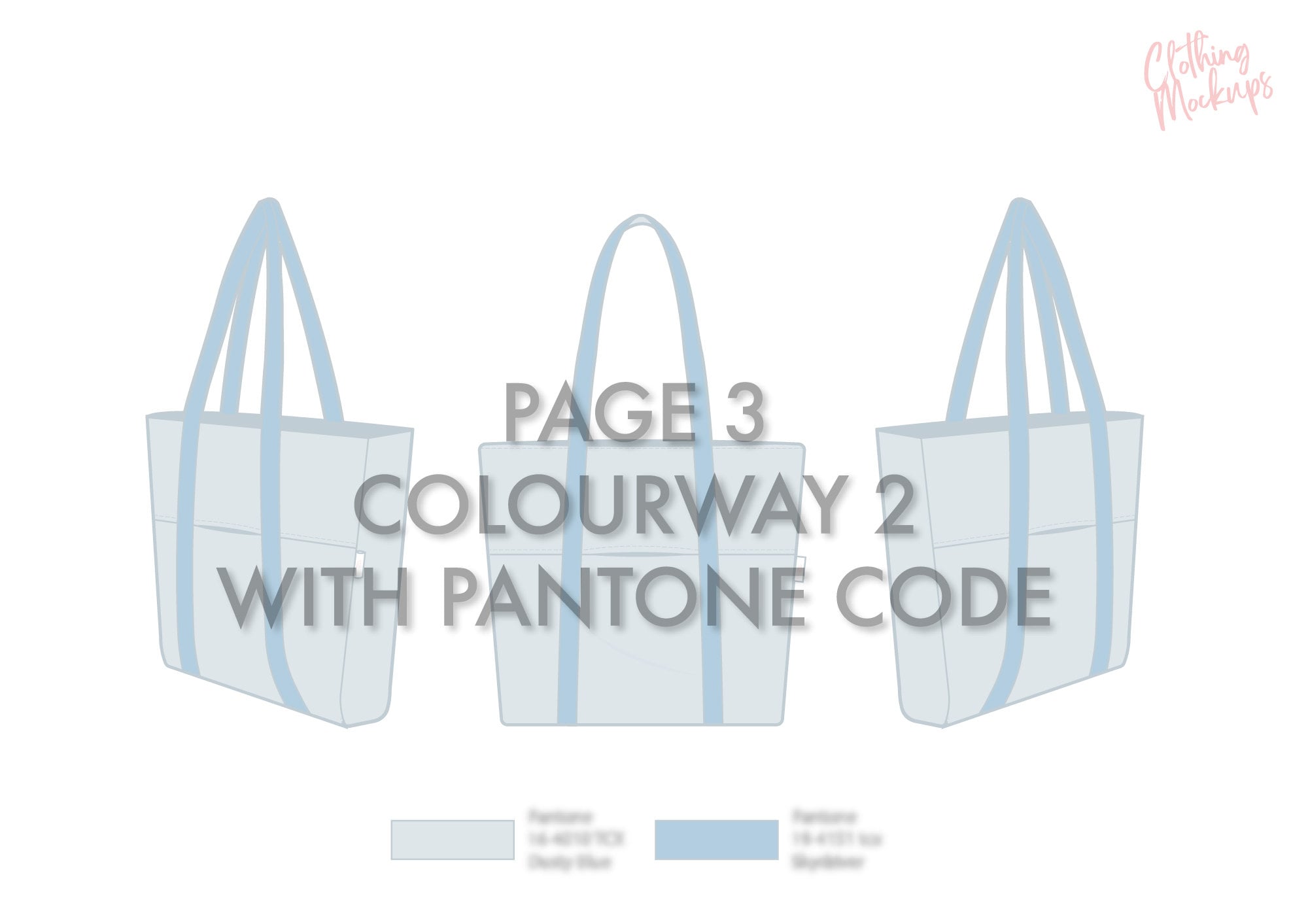 Flat Technical Drawing - Tote Bag Canvas Shopping Bag Template ...