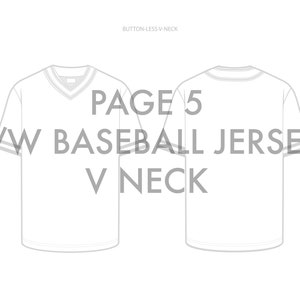 Baseball Jersey Pack Illustrator Photoshop Procreate Canva Flat ...