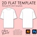 Flat Technical Drawing - Relaxed Fit T-shirt Template - Etsy