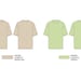 Flat Technical Drawing - Relaxed Fit T-shirt Template - Etsy