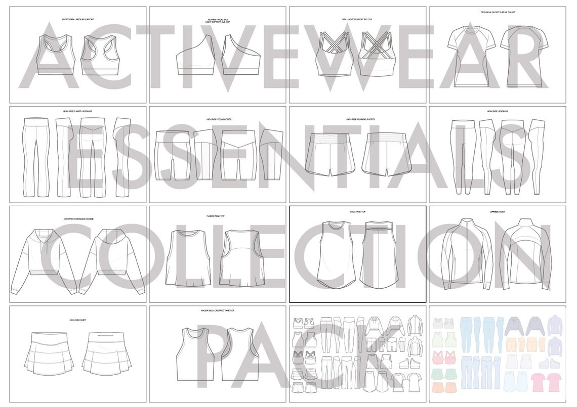 Fashion Flats - Activewear Essentials Collection - Etsy