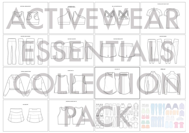 Fashion Flats - Activewear Essentials Collection - Etsy