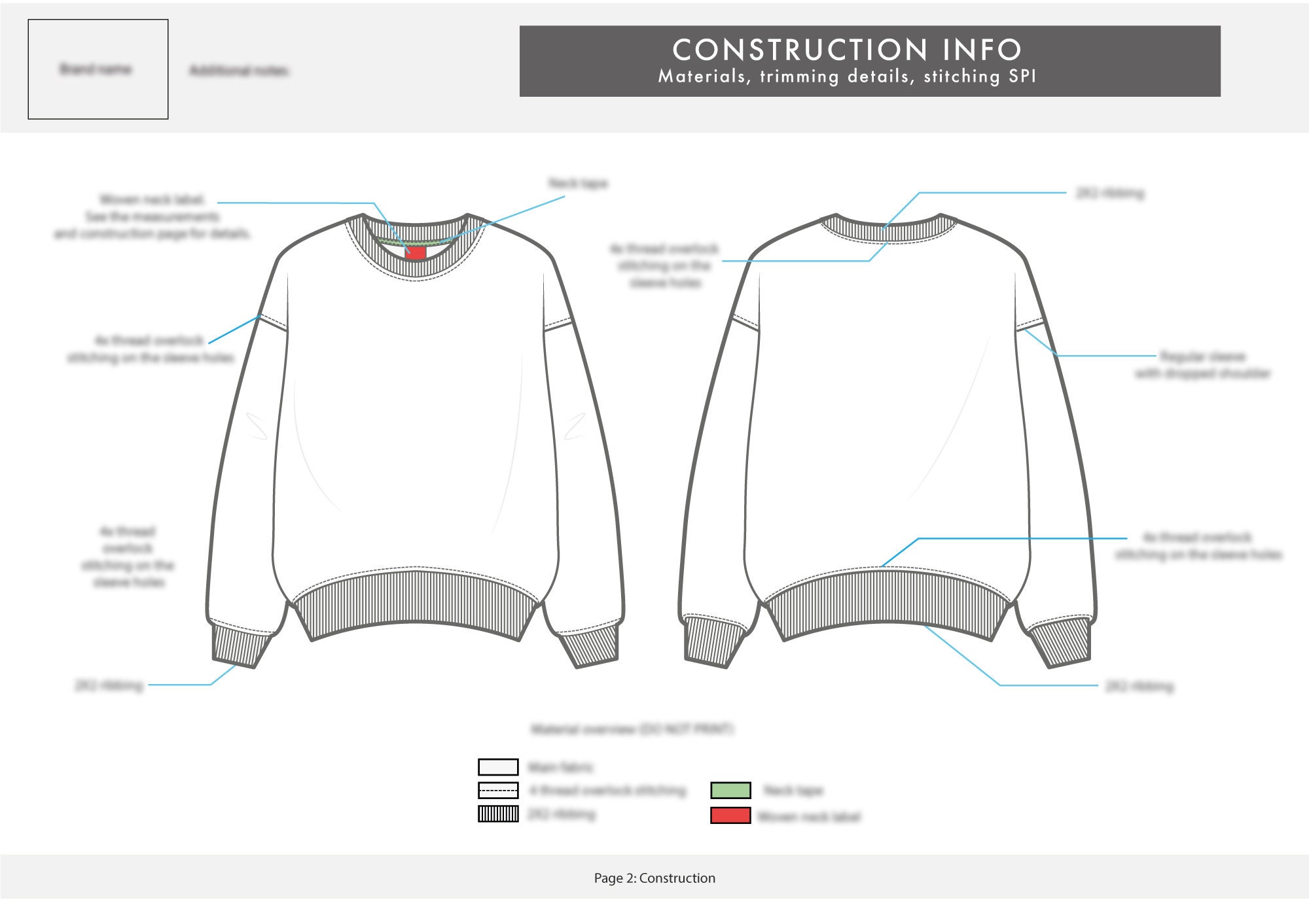 Oversized Sweater TECH PACK Illustrator Photoshop Procreate - Etsy