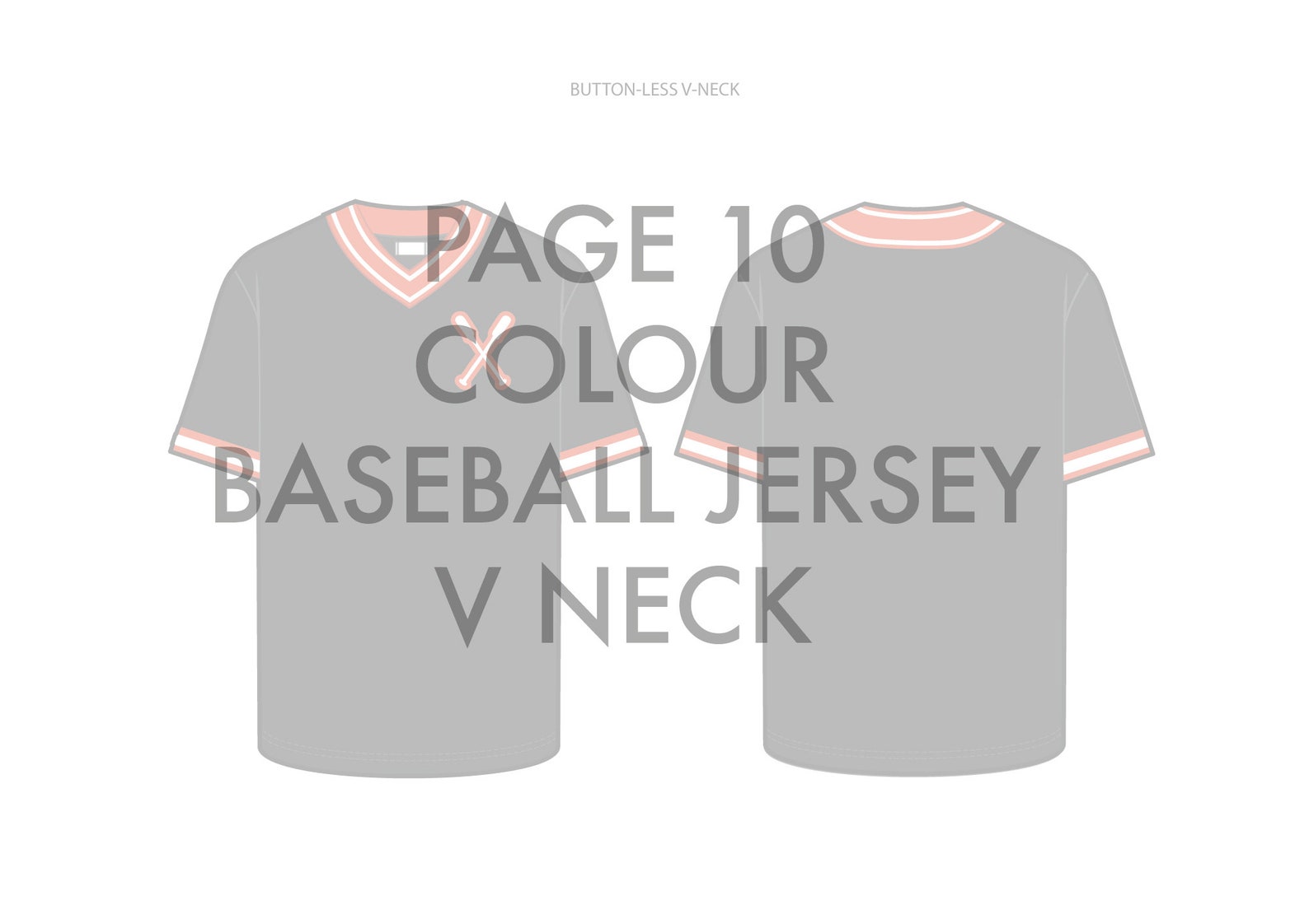 Baseball Jersey Pack Illustrator Photoshop Procreate Canva Flat ...