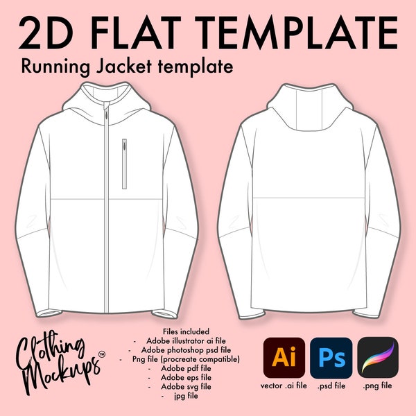 Jacket Technical Drawing - Etsy