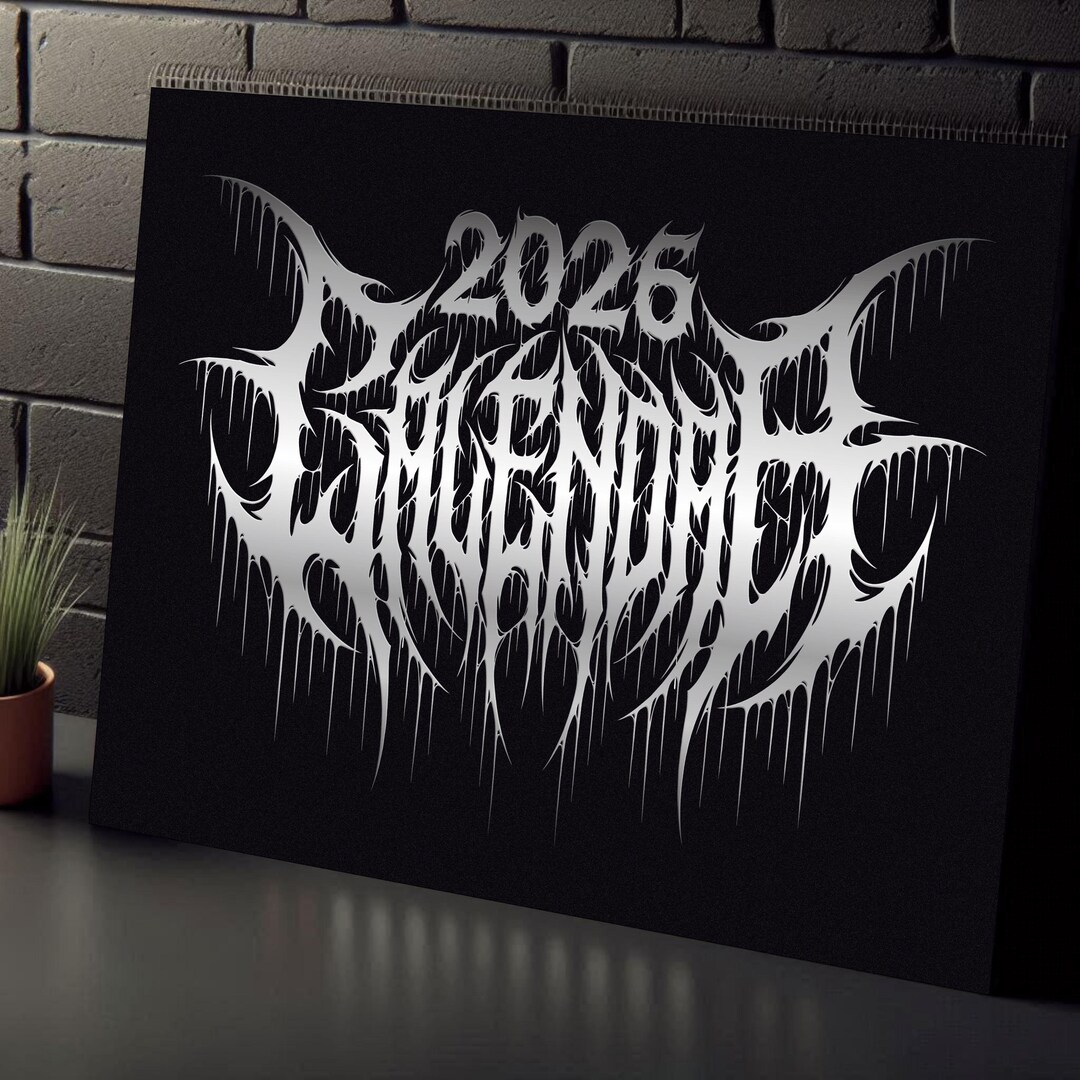2026 Calendar - Death Metal - Heavy Metal Gift - Etsy