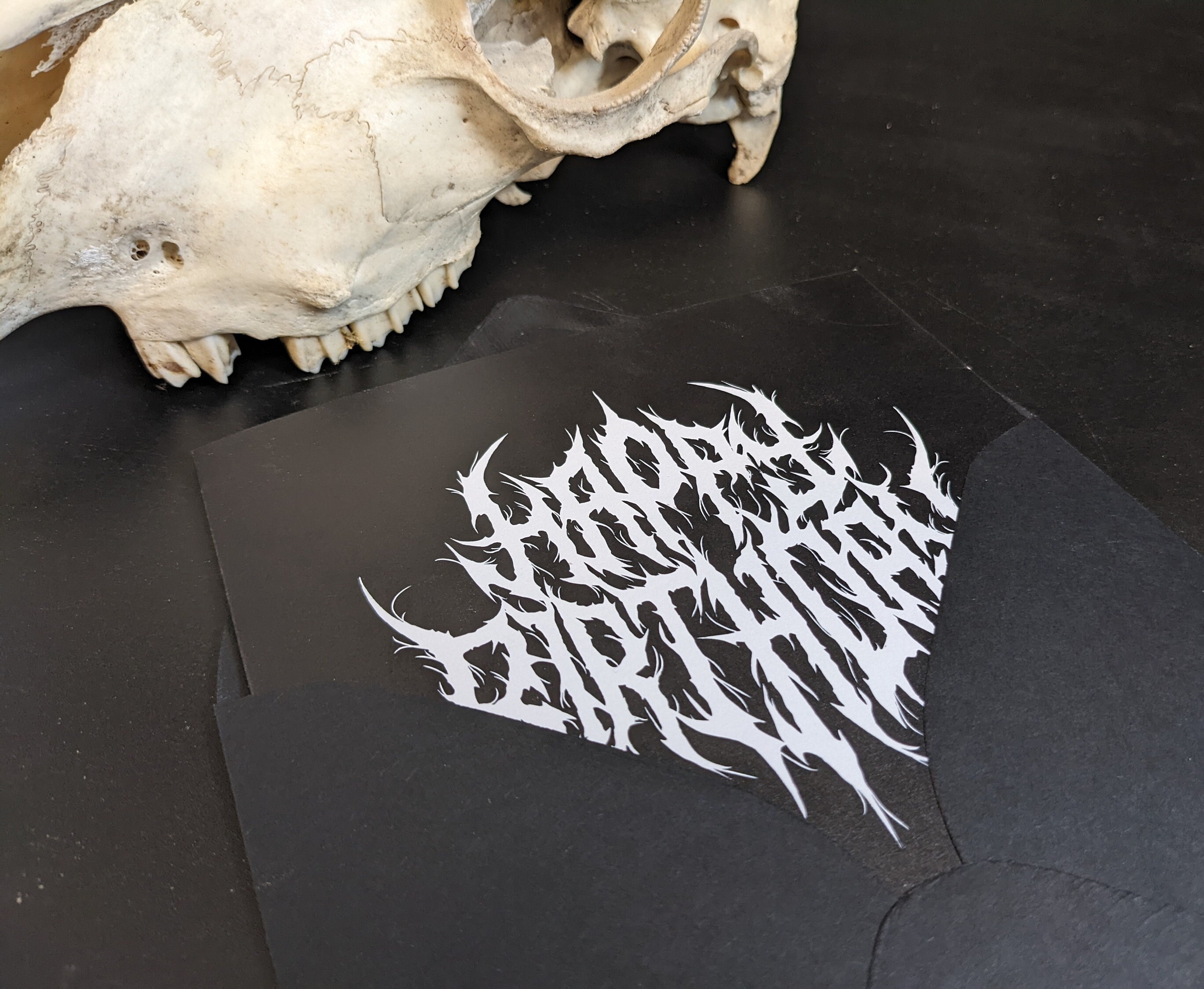 Heavy Metal Happy Birthday Card Death Metal Gift - Etsy UK