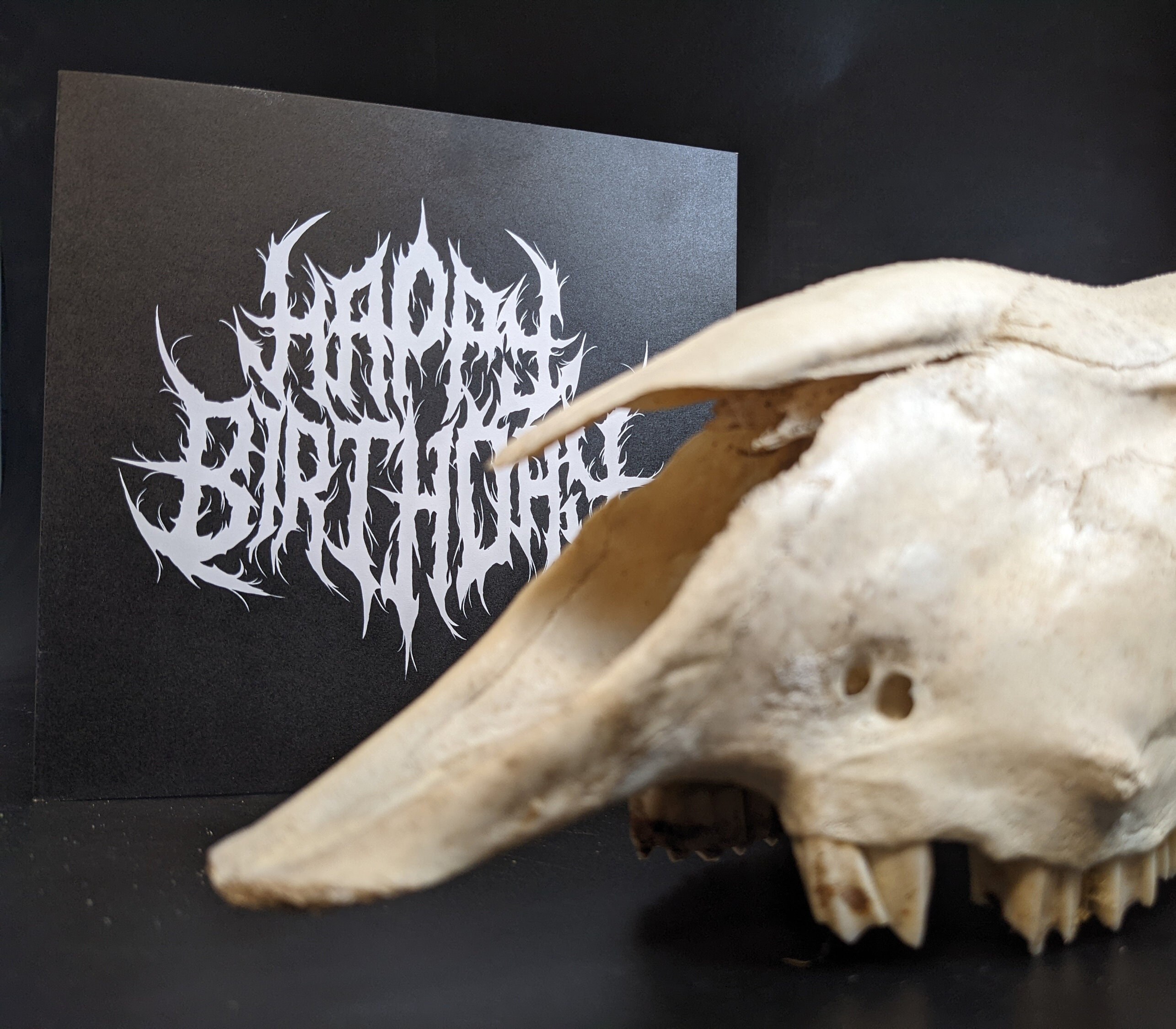 Heavy Metal Happy Birthday Card Death Metal Gift - Etsy UK