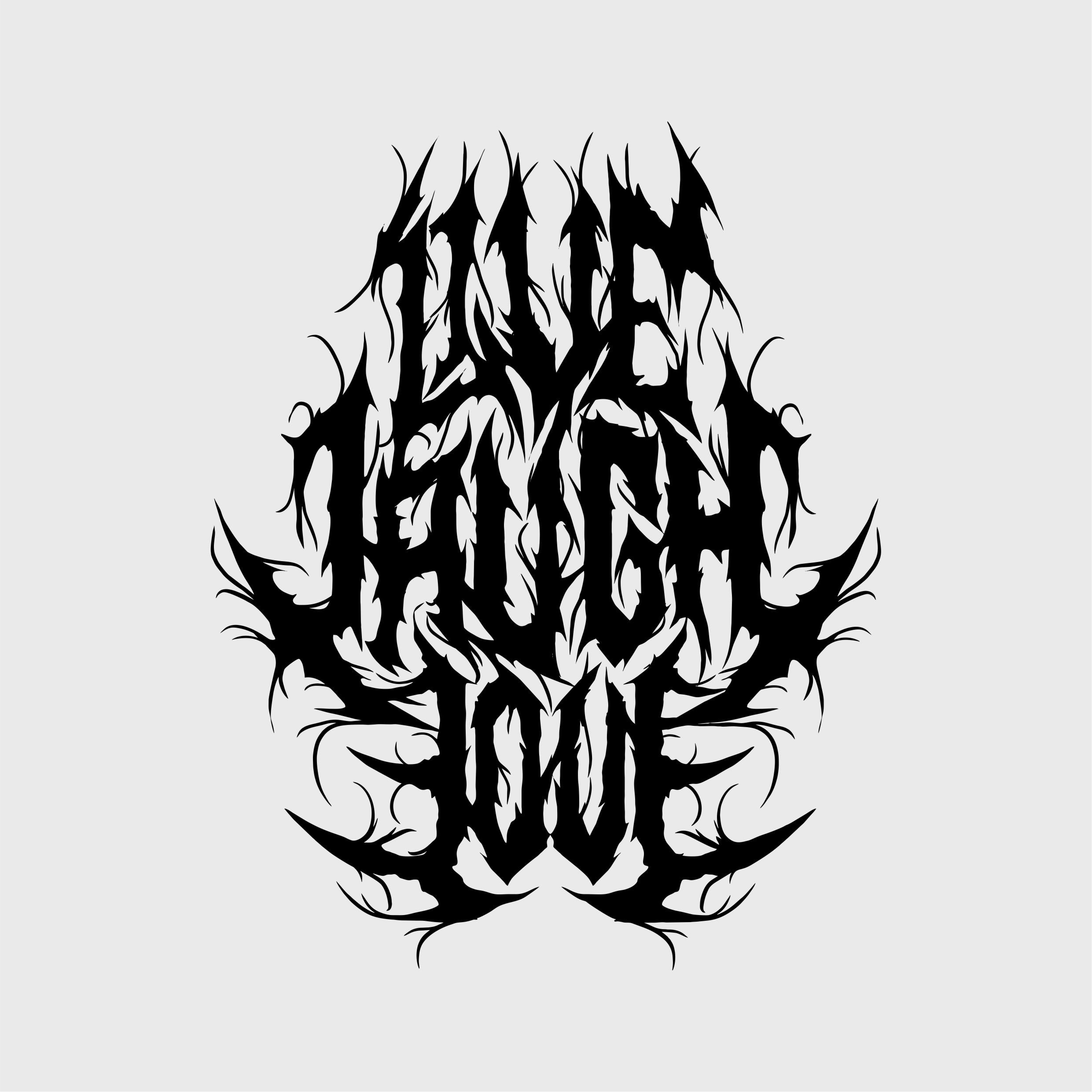 A4 Live Laugh Love Print Heavy Metal Gift - Etsy UK