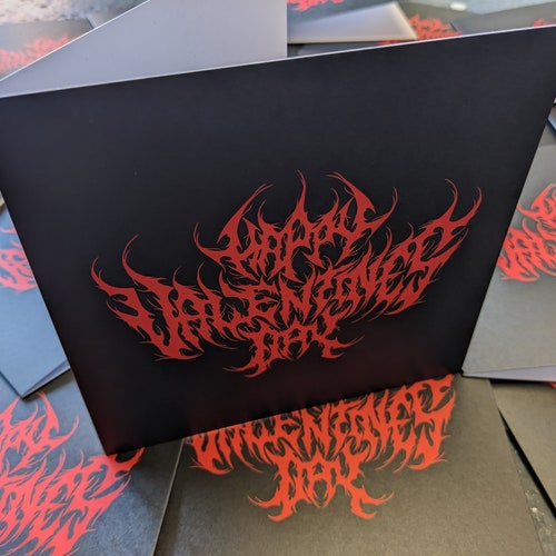 Heavy Metal Happy Birthday Card Death Metal Gift - Etsy UK