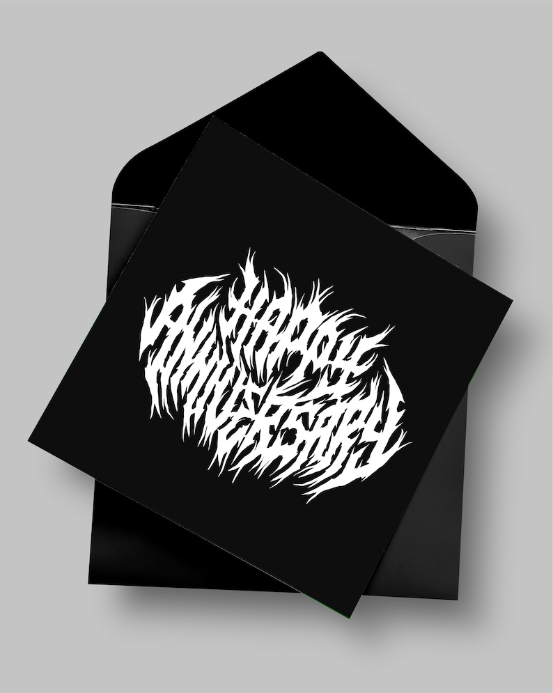 Happy Anniversary Greeting Card - Heavy Metal Gift - Etsy
