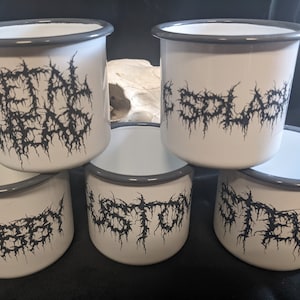 Custom Heavy Metal Mug - Bespoke Personalised Death Metal Gift - Blegh ...