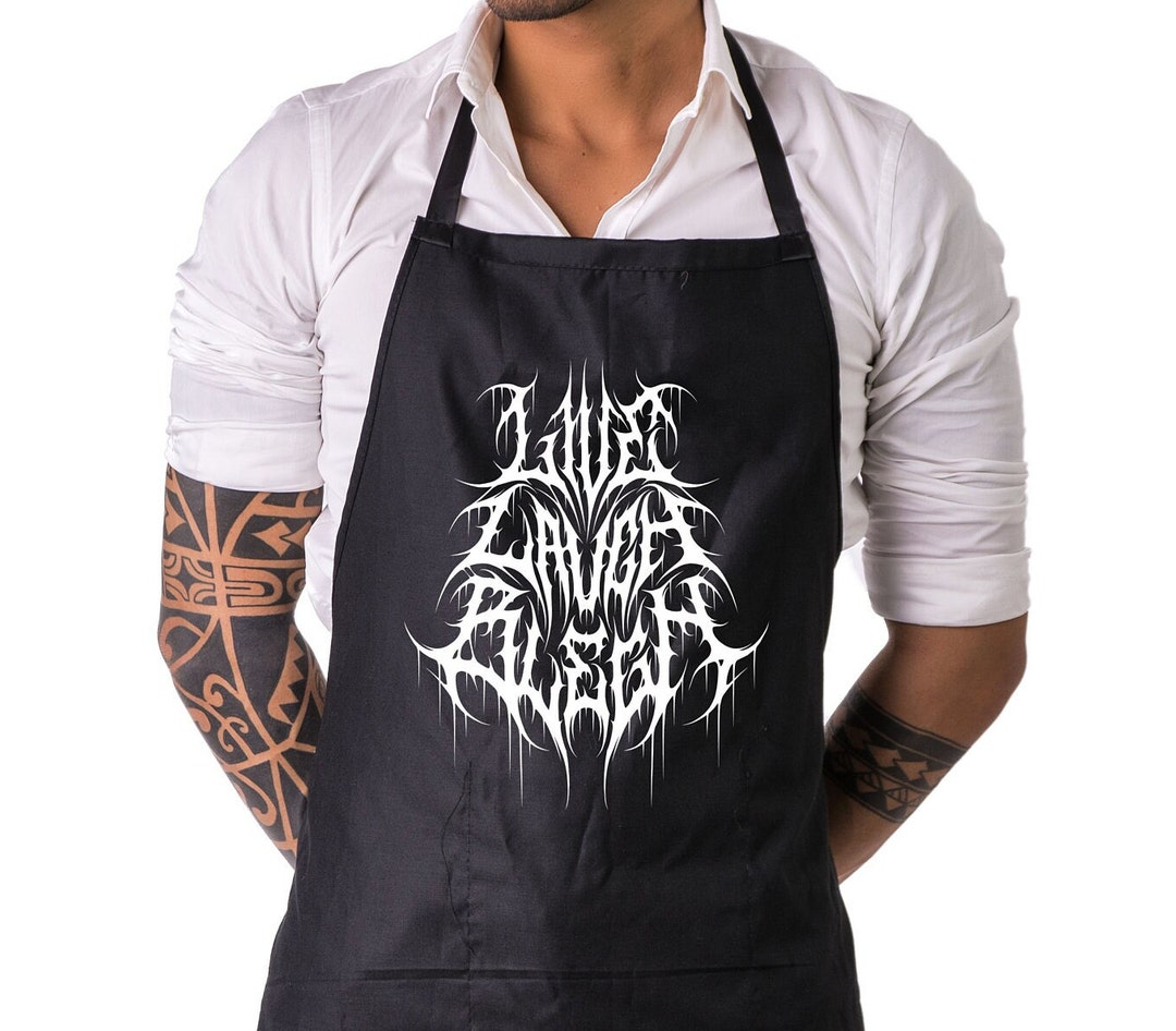 Heavy Metal Apron - Live Laugh Love - Etsy