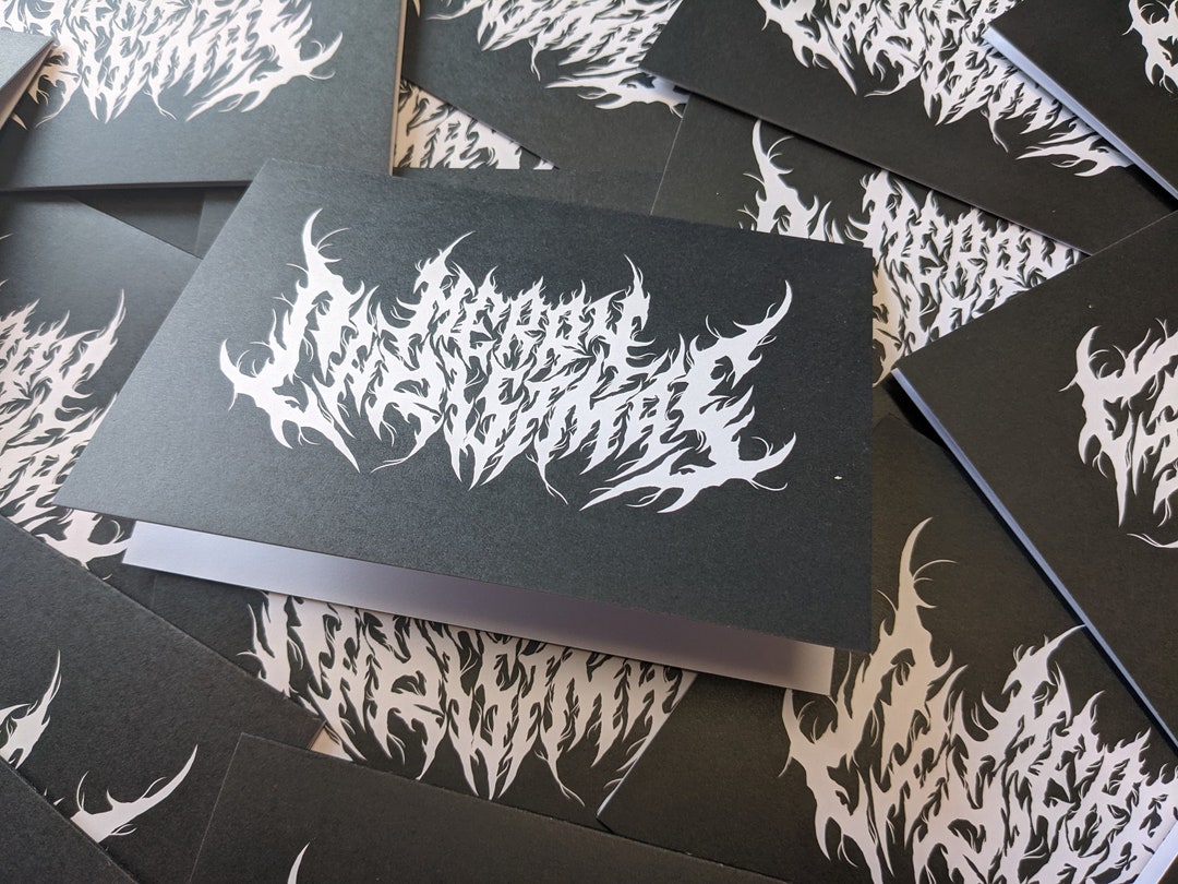 Heavy Metal Christmas Card - Death Metal Gift - Metalhead Merry ...