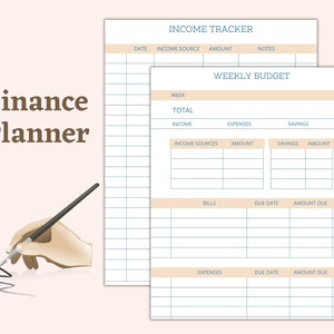 Finance Planner BUNDLE! Budget Planner Templates, Financial Savings ...