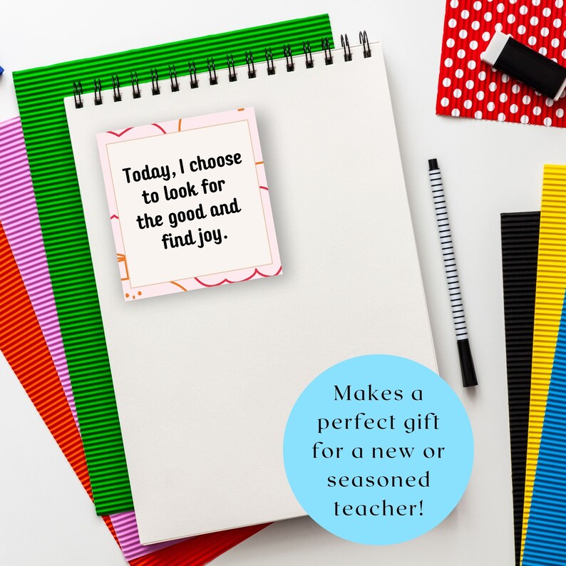 Positive Affirmation Cards for Teachers, Words of Encouragement ...