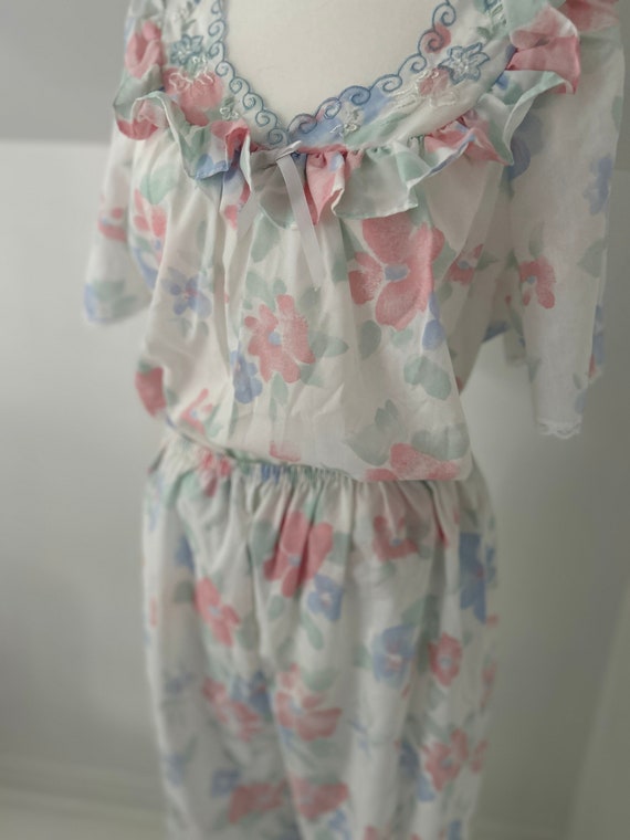 Mint Condition Vintage Floral , Feminine, PJ Set – Wa… - Gem