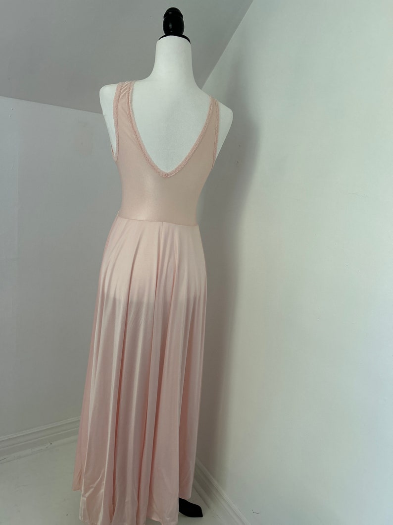 Beautiful Vintage Pink Floor-length Nightgown Blush Pink Glamour With ...