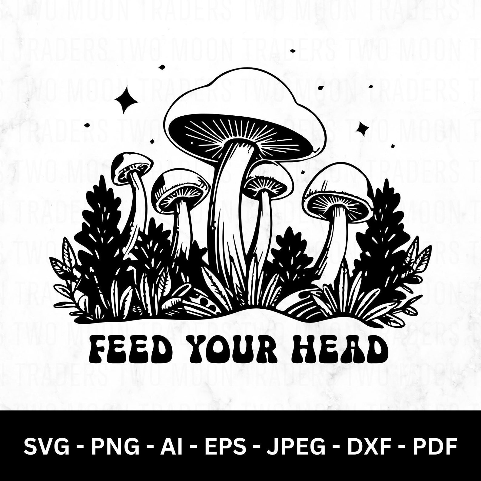 Feed Your Head SVG, JPG, PNG, Hippie Svg, Boho Svg, Retro Svg, Flower ...